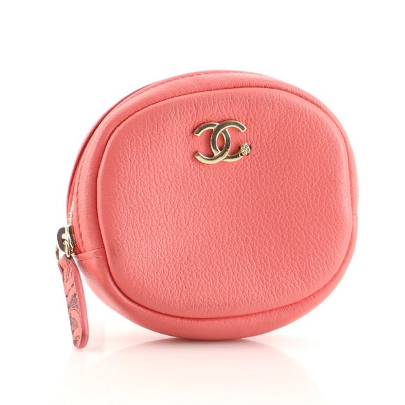 CHANEL | Bags | Chanel Classic Round Coin Purse Goatskin Pink | Poshmark